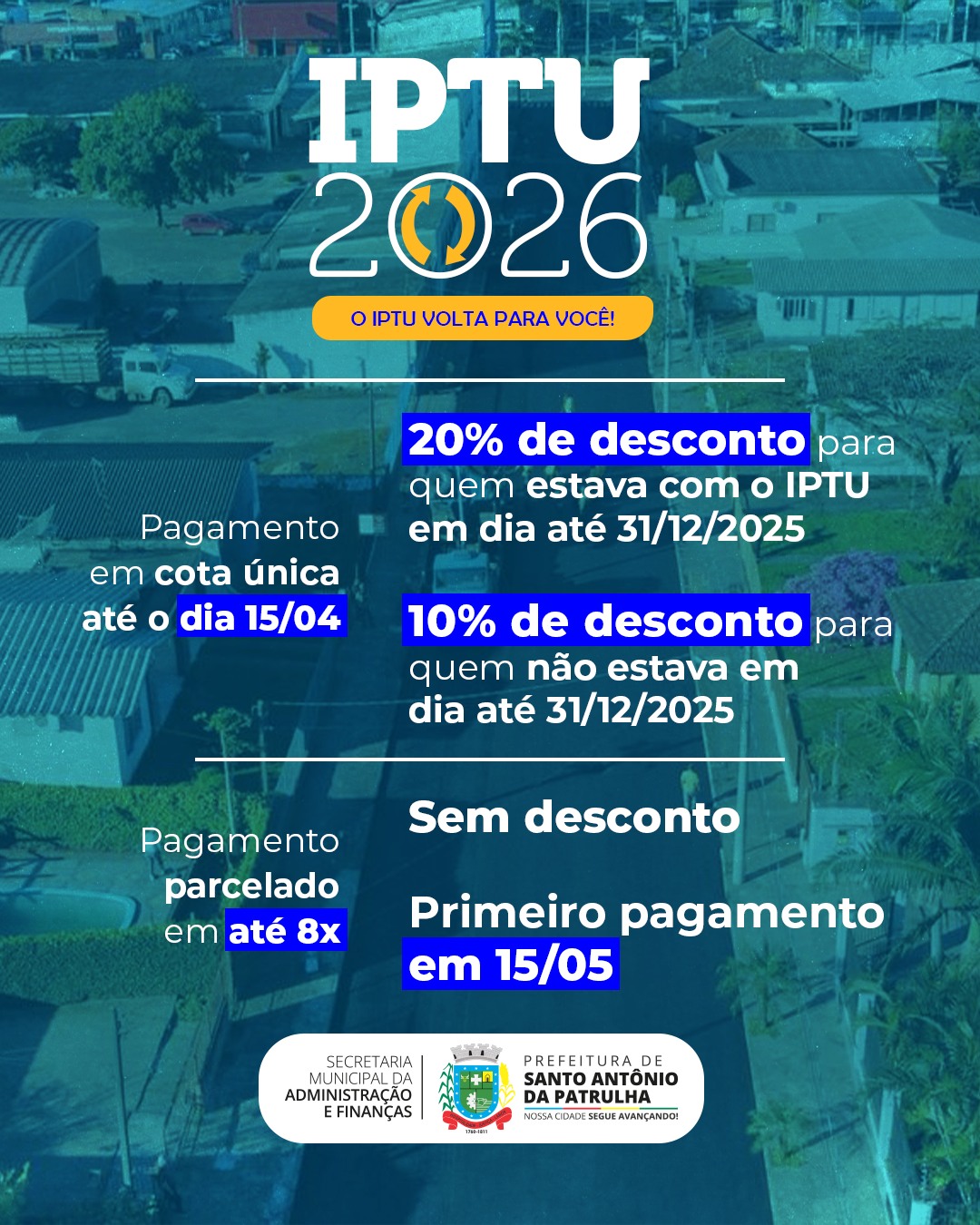 IPTU 2026 - Prefeitura SAP